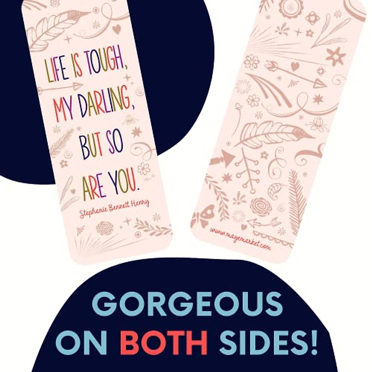 Inspirational Bookmark for Women and Girls - This Cute and Cool Book Marker is a Great Gift for Book Lovers, Mothers, Grandmothers, Teens, and Graduations
