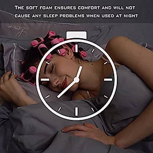 Amzpus 36 Pieces Foam Roller Hair Curler - Flexible Jumbo Foam Sleeping Hair Styling Curlers for Hair Styling, 1.57inch, Pink