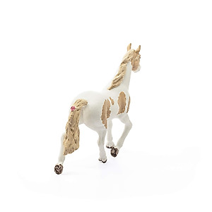 Schleich Horse Club Realistic Spotted Mare Horse Toy Figurine - Paint Horse Mare Spotted Toy, Childrens Educational Animal Farm Toy for Boys and Girls, Ages 5+