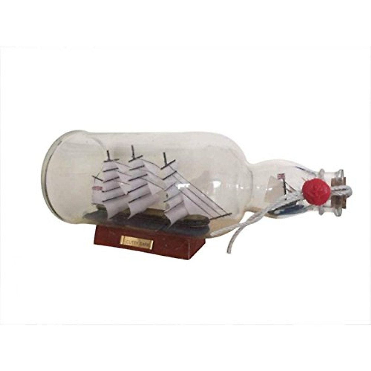 Hampton Nautical Cutty Sark Model Ship in a Glass Bottle, 11"