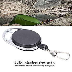 Haowecib Fly Fishing Anglers Tool, Anti‑Rust ABS Material Fly Fishing Tool Retractor for Fishing for Camping for Hiking