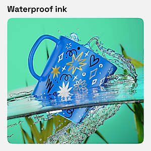 ARTISTRO 2 White Permanent Marker - Waterproof Markers for Fabric, Rocks, Glass, Wood, Paper - Oil Based Paint Pens - Extra-Fine Tip 0.7mm