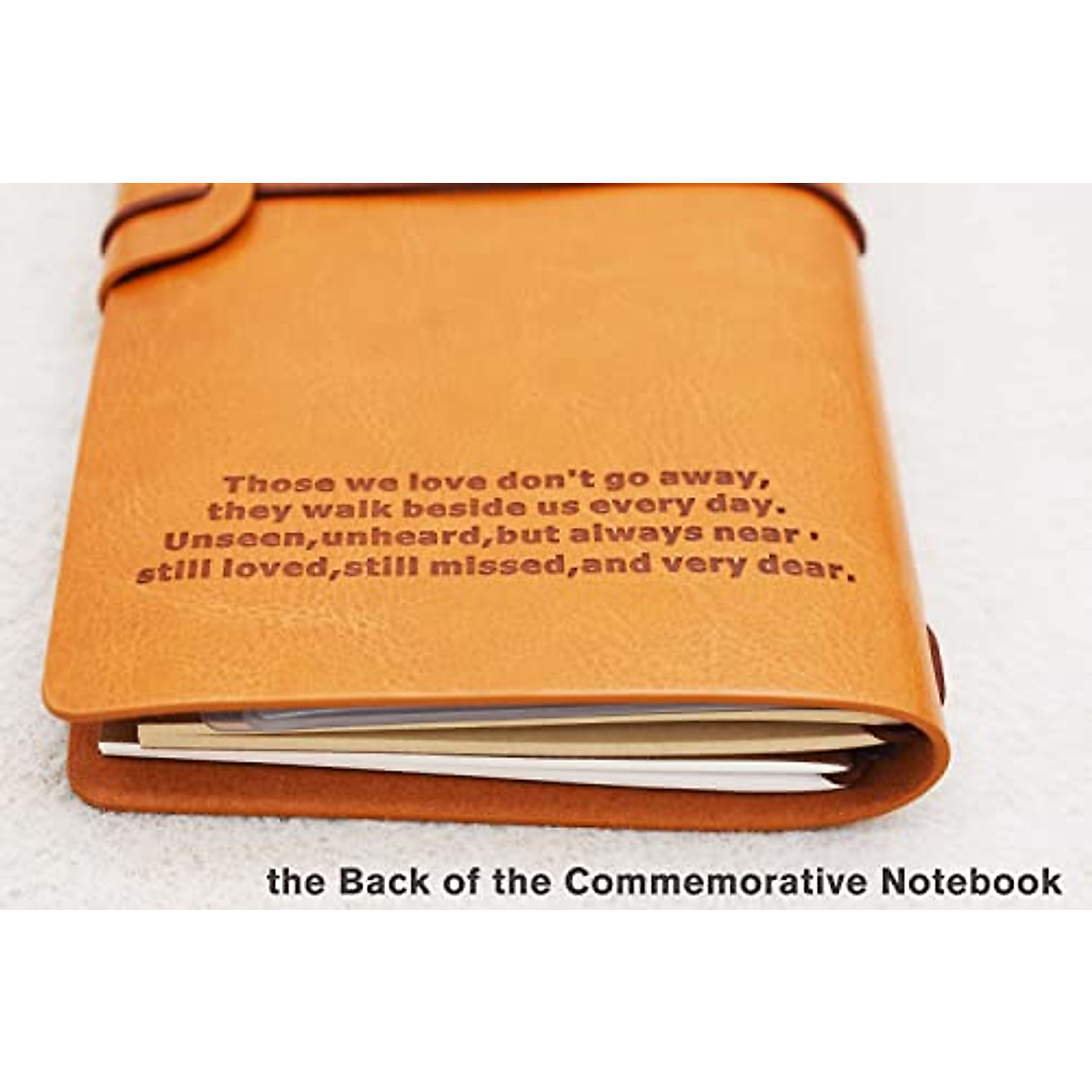 XPL Brother Memorial Remembrance Gift-Bereavement Gift-Refillable Travel Photo Diary Journal-Those We Love Don't Go-Letters to My Brother in Heaven,In Loving Memory-Sympathy Gifts for Loss of Brother