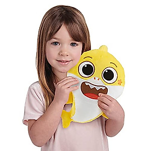 WowWee Pinkfong Baby Shark Offical 12" Fin Friend Plush with Sound - Baby Shark, Yellow