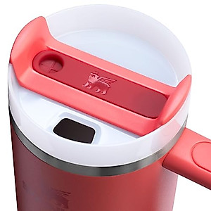 Stanley Quencher H2.0 Tumbler with Handle and Straw 30 oz | Flowstate 3-Position Lid | Cup Holder Compatible for Travel | Insulated Stainless Steel Cup | BPA-Free | Hot Coral