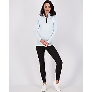 3 Pack: Womens Quarter 1/4 Zip Pullover Long Sleeve Shirt Quick Dry Dri Fit Yoga 1/2 Zip Athletic Ladies Volleyball Active Gym Workout Top Golf UPF Hiking Outdoor Sports Exercise Running Set 4,L