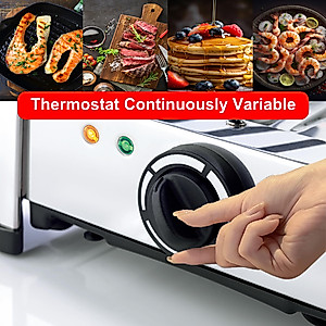 TAMARIT Raclette Cheese Table Grill Portable Electric Indoor Korean BBQ Grill 1400W Raclette Party Grill with Reversible Nonstick Extra Large Grill Plate Raclette Grill for Home Party, Stainless Steel