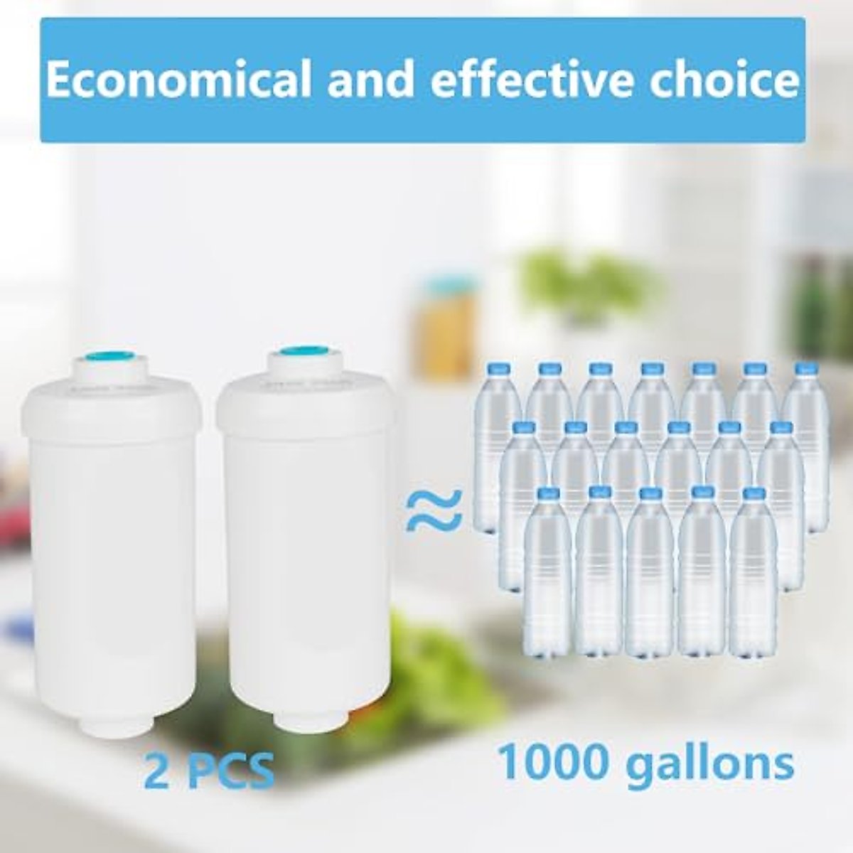 SUPER.BDACC Flouride Gravity System Water Filter, for Berkey K5366 Flouride and Arsenic Reduction Elements Filters, Compatible with Berkey Filtration, Pack of 2