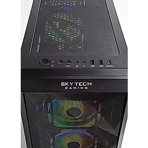 Skytech Gaming Skytech Chronos Gaming PC Desktop – Intel Core i5 12400F 2.5 GHz, Intel Arc A750, 1TB NVME Gen4 SSD, 16GB DDR4 RAM 3200, 650W Gold PSU, 11AC Wi-Fi, Windows 11 Home 64-bit