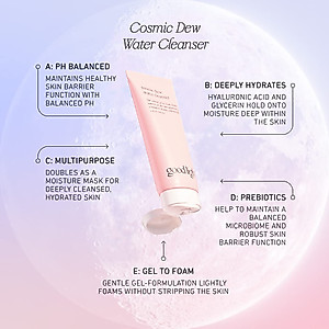 good light Cosmic Dew Water Cleanser. Celestial Gel-to-Foam, Multi-Purpose Cleanser to Remove Impurities and Hydrate. Made with Glycerin and Hyaluronic Acid. Sensitive Skin Safe (3.38 fl oz)