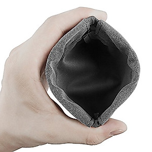 Geekria 2-Pack Pocket Headphones, Coins, in-Ear Headphone Organizer, Pocket Headphone Case, Coin Purse Coin Clip, Portable Travel Bag (Microfiber)