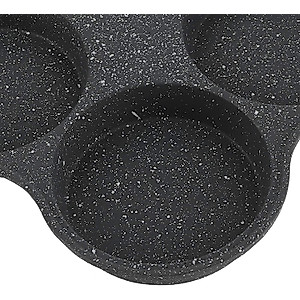 Ymiko 4-Cup Aluminum Egg Frying Pan, Non-Stick, Electric Stovetop Compatible, 18/8 Stainless Steel