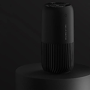 Air Purifier for Car Home Bedroom Portable Air Purifier Desktop USB Air Cleaner |with Color Lighting Black,White GP7