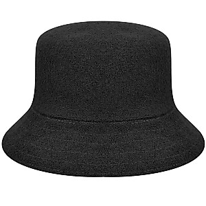 Kangol Bermuda Bucket Hat, Fashion Hats for Men and Women, Large, Black