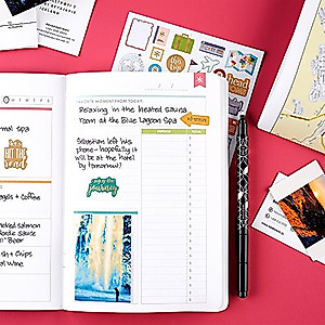 Erin Condren Designer Petite Planner - Travel Petite Planner, Includes Flight Schedule Details, Packing List by Category, Journaling for Experiences, and Spending, 5.7"x8.25"