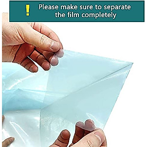 SHANGXING 2 Pack Greenhouse Clear Plastic Film-6.5 x 6.5 Ft Polyethylene Greenhouse Plant Cover Sheeting UV Resistant for Horticulture,Garden and Agriculture (2pcs)