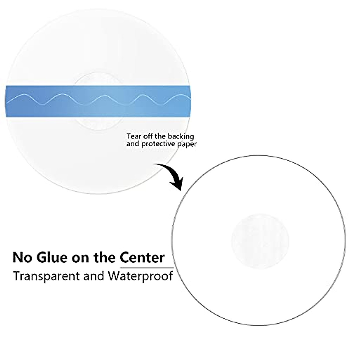 Eseige-Freestyle Sensor Covers-40 Pack Transparent Sensor Covers for Libre 2,3 -Waterproof Adhesive Patches