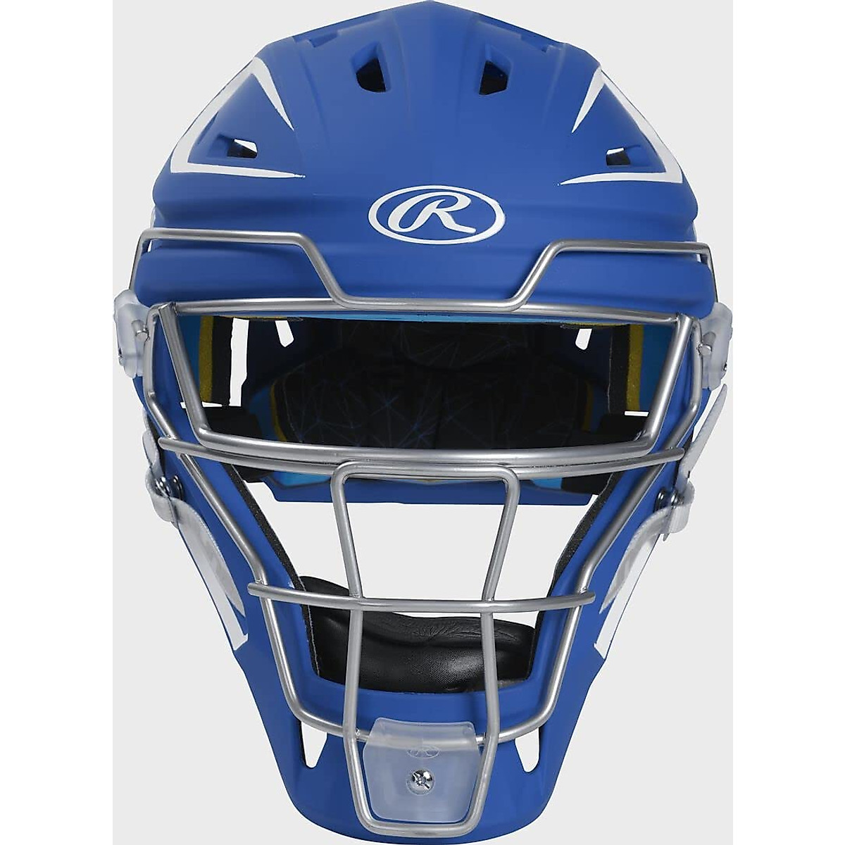 Rawlings | MACH Catcher's Helmet | Baseball | Junior (6 1/2" - 7") | Royal/White