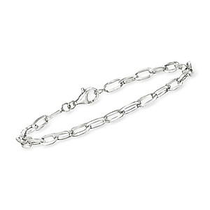 Ross-Simons Solid Paper Clip Link Bracelet
