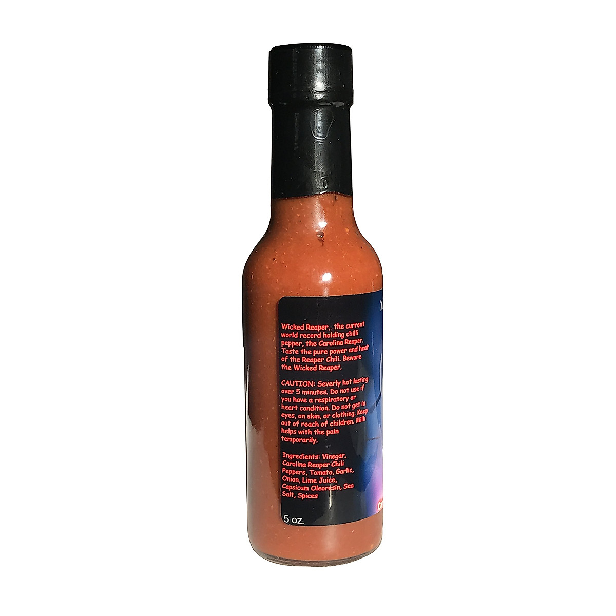Carolina Reaper Hot Sauce 5 Dried Whole Chili Peppers Gift Set +2 Free World's Hottest Wicked Reaper 2,000,000 Scoville