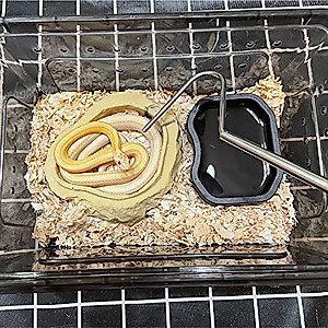 Aufeeky Telescoping Stainless Collapsible Snake Hook and Grabbers Snake Reptile Grabber Reacher Pickup Tool Long Reptile Catcher for Ball Pythons Corn Snake Reptiles Pet Snake Serpent (39.4 inches)