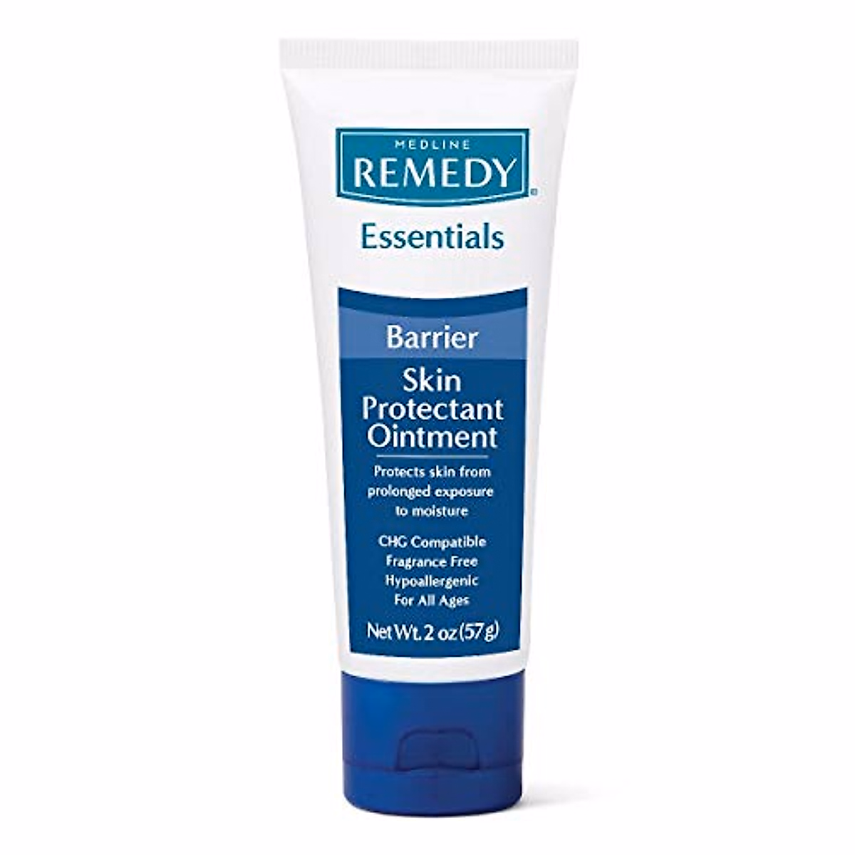 Medline Remedy Essentials Skin Barrier Protectant Ointment, Hypoallergenic, Fragrance-Free, 2 Ounce (Pack of 12)