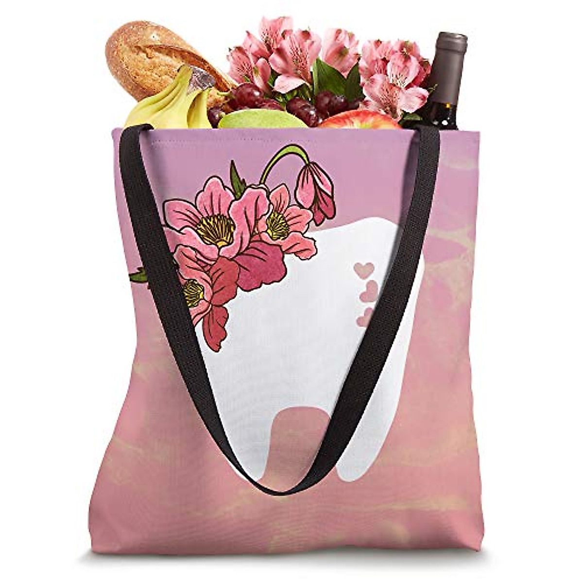Tooth Flower Cute Dentist Dental Assistant Orthodontist Gift Tote Bag