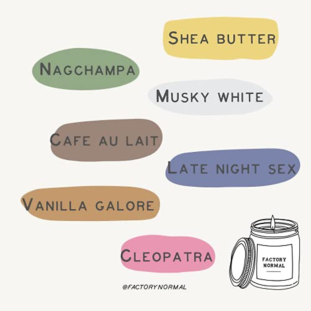 Shea Butter Scented Soy Candles, Factory normal Handmade Amber jar Candle, 4oz, 18 Hour Burn Time