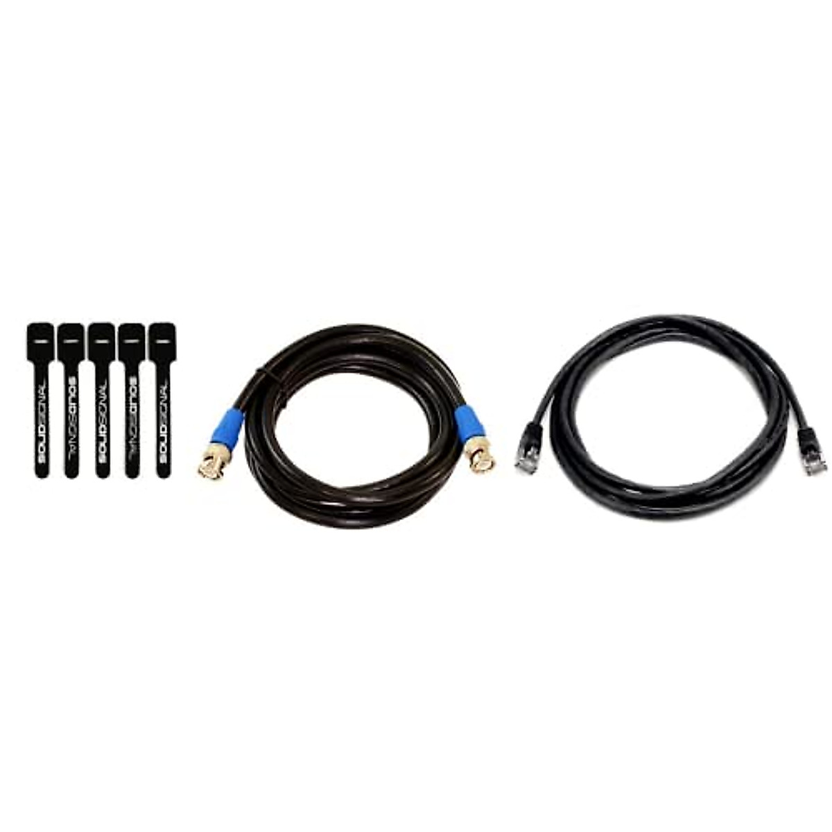 Blackmagic Design ATEM SDI Extreme ISO Live Stream Switcher Bundle with 8’ 5G-SDI Cable, 7’ Cat5e Cable, and 5-Pack of Solid Signal Cable Ties (SWATEMMXEPCEXTISO)