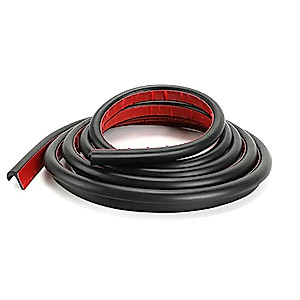 D-Lumina RV Rain Gutter, 30 Feet Length Rubber Drip Rail for Cars, Vans, Roof Rain Diverter Strip, Flexible J Shape Trims Molding to Control Water Runoff, w/Tape