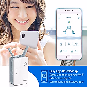 D-Link E15 Eagle Pro AI Mesh WiFi 6 Range Extender AX1500, Repeater and Signal Booster for Home Wireless Internet Network, Wall Plug In