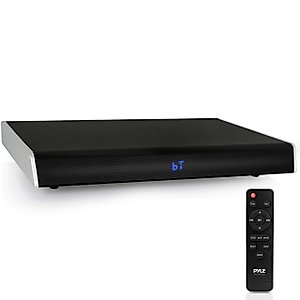 Pyle Surround Sound TV Sound Bar - Bluetooth Compatible Wireless Soundbar For TV w/ Built in Subwoofer Speaker - Television Sound Bar System w/ LCD/Optical Audio/RCA/AUX/USB/Coaxial PSBV620BT