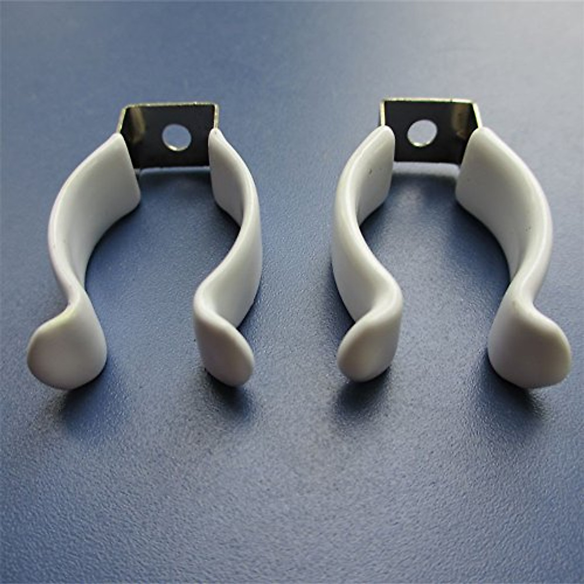 (24-Pack) JESLED T8 U Clips Holder Bracket for 8FT LED Light Bulbs, LED Fluorescent Tube Replacement Mounting Accessories, Stainless Steel Lamp Support, Lampholder, Pipe Clamps to Prevent Sagging