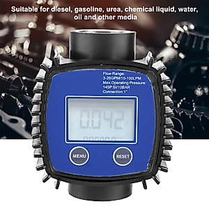 Digital Flow Meter, Deosdum High Accuracy Water Flow Meter 1in Internal Thread Water Flowmeter