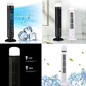 KEMTAT Tower Fan For Bedroom,2 Quiet Speeds,For Bedroom, Living Room, Office,Standing Fans, Bladeless Fan (black) (Color : Black)