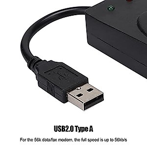 Fax Modem， Dual Port USB2.0 56K External Modem Driver， Plug and Play USB Modem， Standard and Expanded at Command Set Compatibility