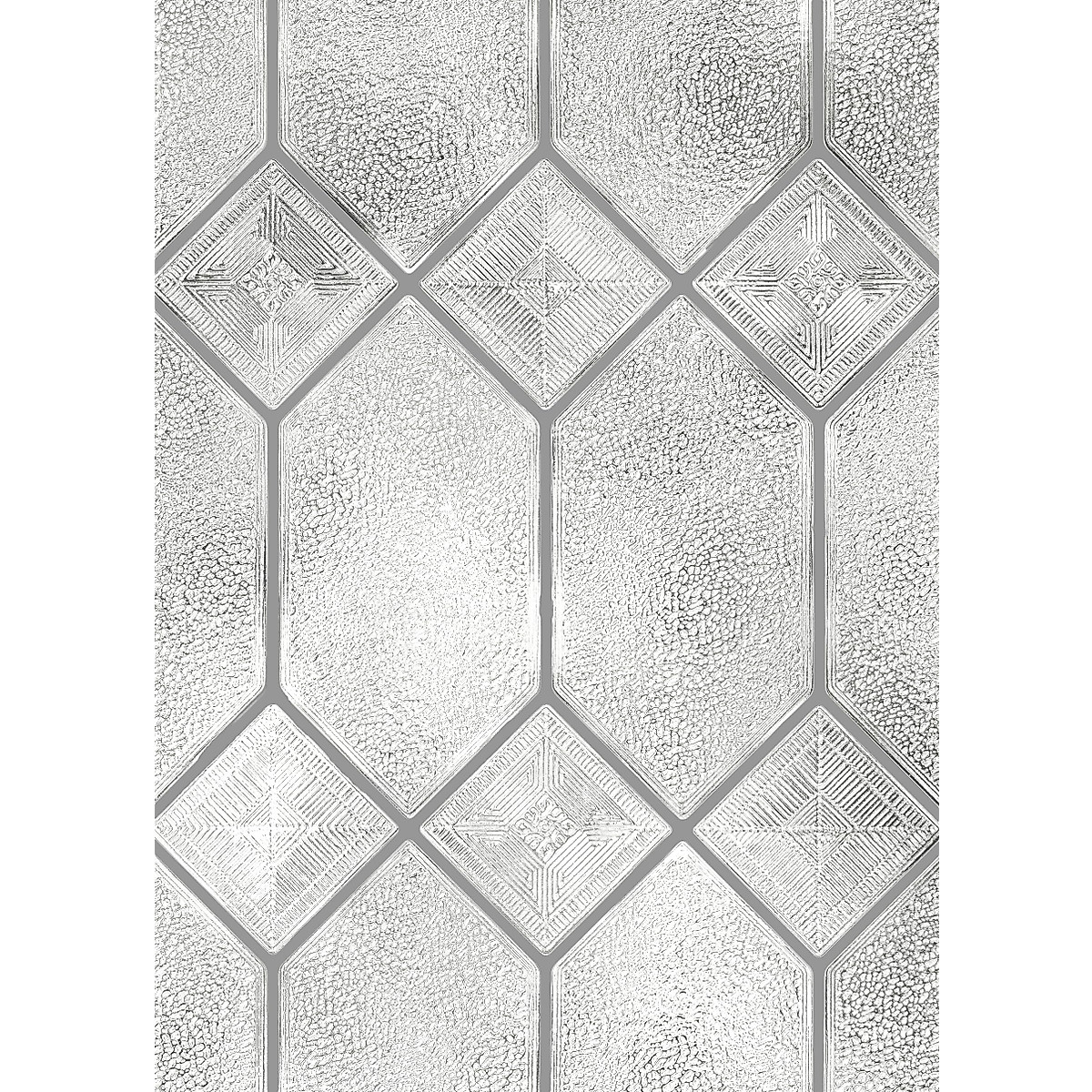 Artscape Old English | Window Privacy Film Textured Glass Pattern | Non-Adhesive & UV Protection | Easy to Apply & Removable | 24 x 36 inches | Made in USA