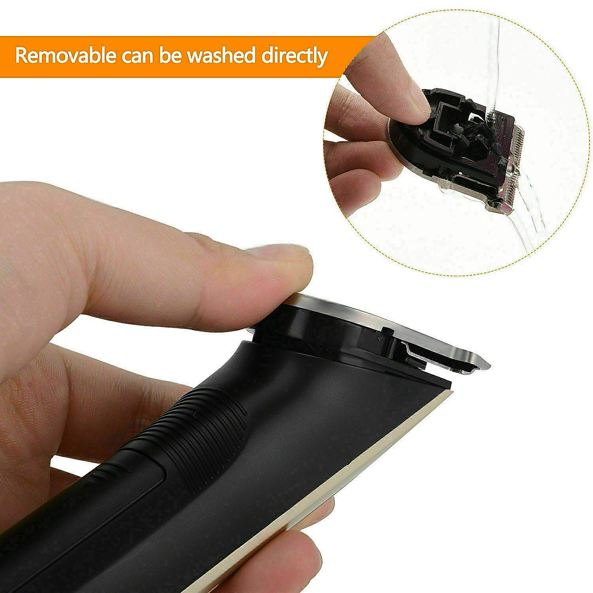 Professional Hair Clippers, Rechargeable Hair Clippers Set, Low Noise Haircut Trimmer Professional Hair Clippers with 4 Guide Combs Brush for Men/Kids/Baby/Women