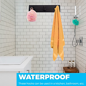 Key Hooks for Wall, Key Holder for Wall Decorative with 3 Key Hooks, Coat Hanger, Purse Hanger, Towel Hook, Easy Mount Key Hangers for Wall, Entryway, Bathroom, Living Room, Kitchen