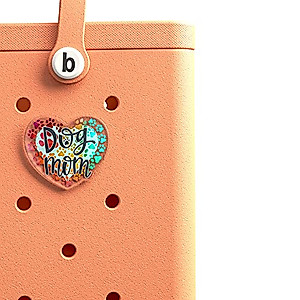 BOGGBeans Dog Mom Charm for Bogg Bag, Simply Southern Totes, and Similar Styles. Acrylic 3" Animal Pet Charm Accessories for Beach Totes
