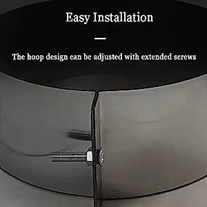 ASDQWER Chimney Rain Cap, Top Round Exhaust Cap,Stainless Steel Chimney Cowl,D(8-30Cm) Roof Cowl,Hood Top All Purpose Chimney Cowl,for Ducting Ventilation Cap,Easy Installation,d22cm/8.66in