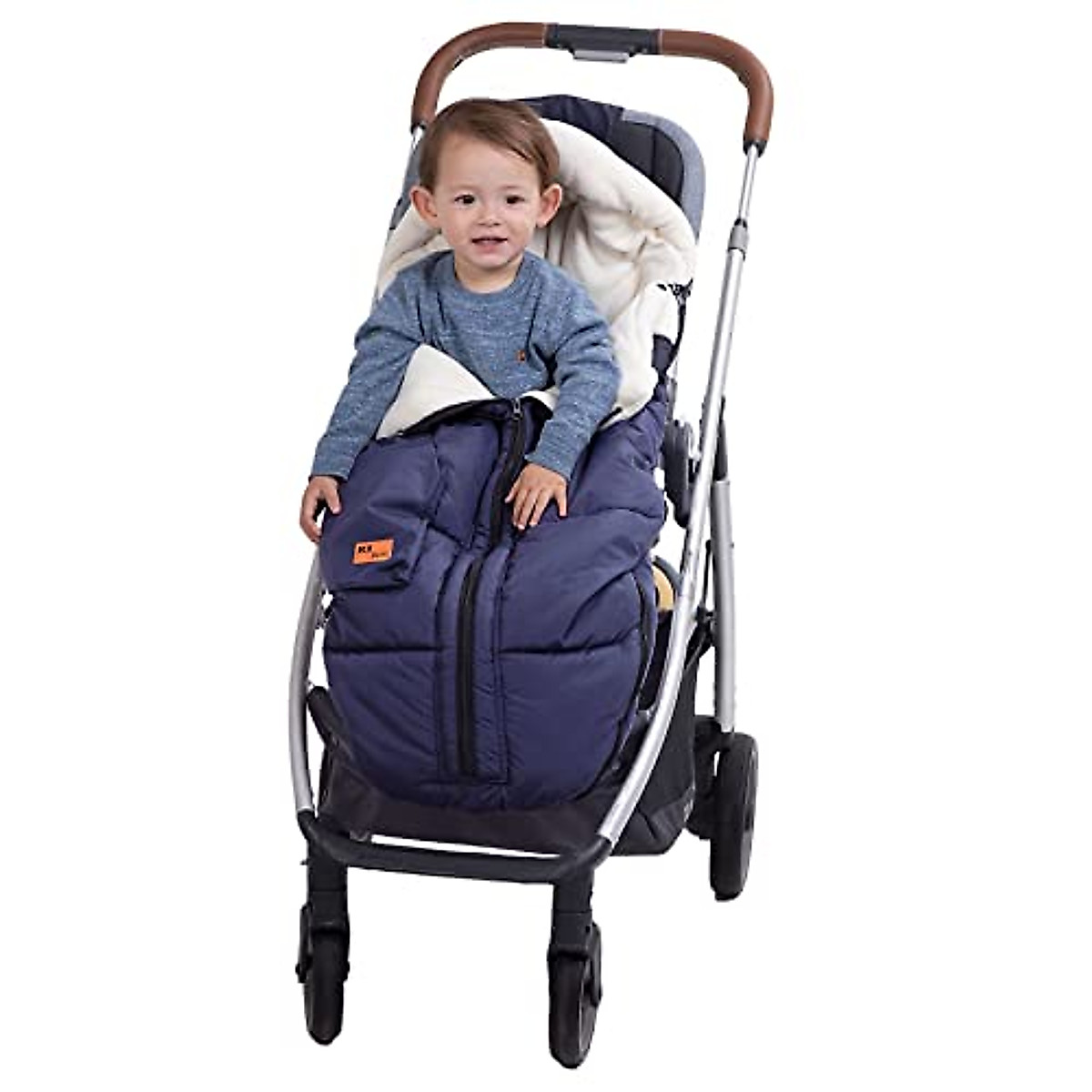 KZ Dotnz Winter Stroller Footmuff, Toddler Sleeping Bag for Stroller Multi-Zippers, Central and Side Opens, Stroller Blanket Easy for Baby in&Out Temperature Regulation stroller winter cover