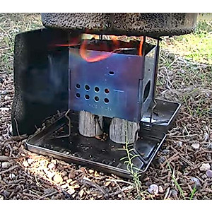 Firebox Ultralight Titanium Nano Stove G2 + X-Case Kit - Wood Burning/Multi Fuel - Folding Camp/Bushcraft