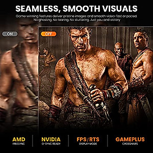 CRUA 27 inch Monitor, 1440P QHD IPS Computer Monitor, 60HZ 100% sRGB, with freesync, Low Motion Blur, Eye Care, HDMI, Dp Port-Support VESA-Black