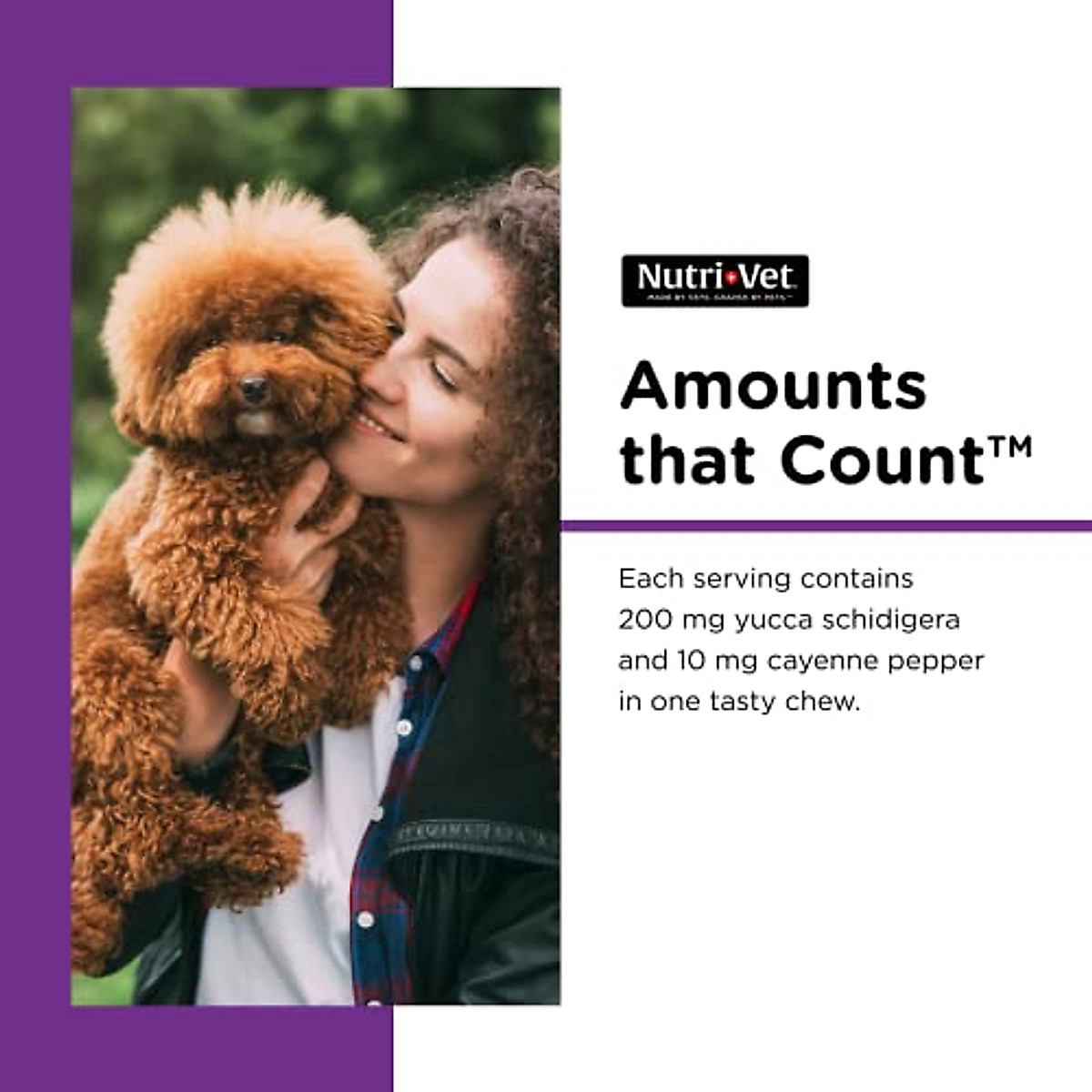 Nutri-Vet Nasty Habit Chewable Tablets for Dogs | Helps Stop Puppies and Dogs from Eating their Own Stool | 120 Count