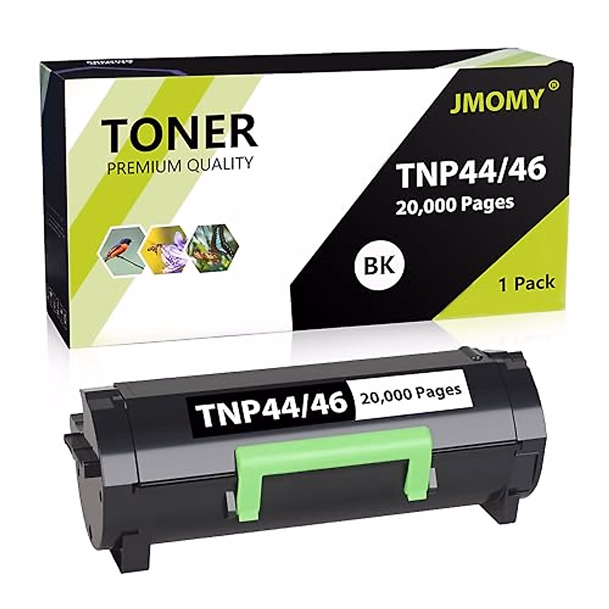 Jmomy TNP44 TNP46 Toner Cartridge Replacement for Konica Minolta TNP 44 TNP-44 TNP 46 TNP-46 A6VK01F A6VK01W Work with for bizhub 4050 4750(20,000 Pages, 1 Pack)