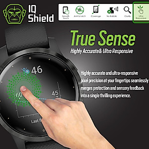 IQShield Screen Protector Compatible with Garmin Vivoactive 4s (40mm)(6-Pack) LiquidSkin Anti-Bubble Clear TPU Film