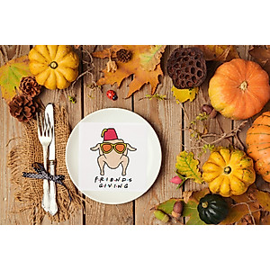 Friendsgiving Napkins, Thanksgiving Napkins, Happy Friendsgiving Party Decorations, Fall Thanksgiving Decorations, 5 x 5 Inch, 50-Pack