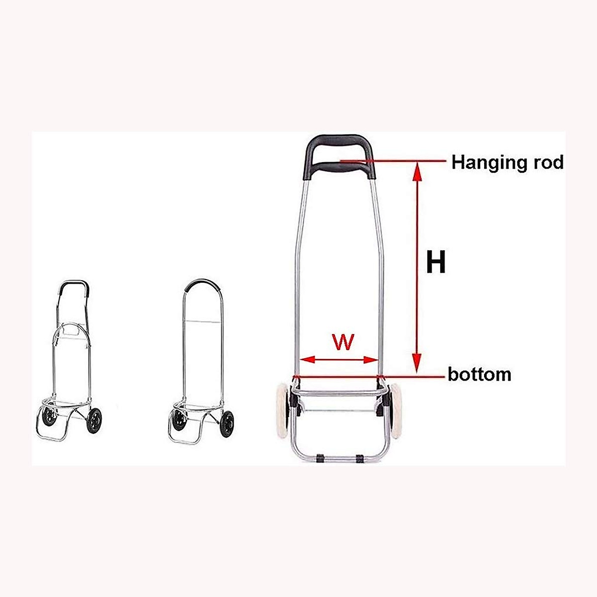 Shopping Cart Bags/Trolley Replacement Bag Oxford Cloth Waterproof Storage Bag 38L(Size:33x20x66Cm).