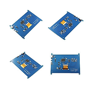 Treedix 7 inch LCD HDMI Display Capacitive Touch Screen Montior 1024x600 Compatible with Raspberry Pi 4/3 Banana Pi/Pro Windows 10 8 7